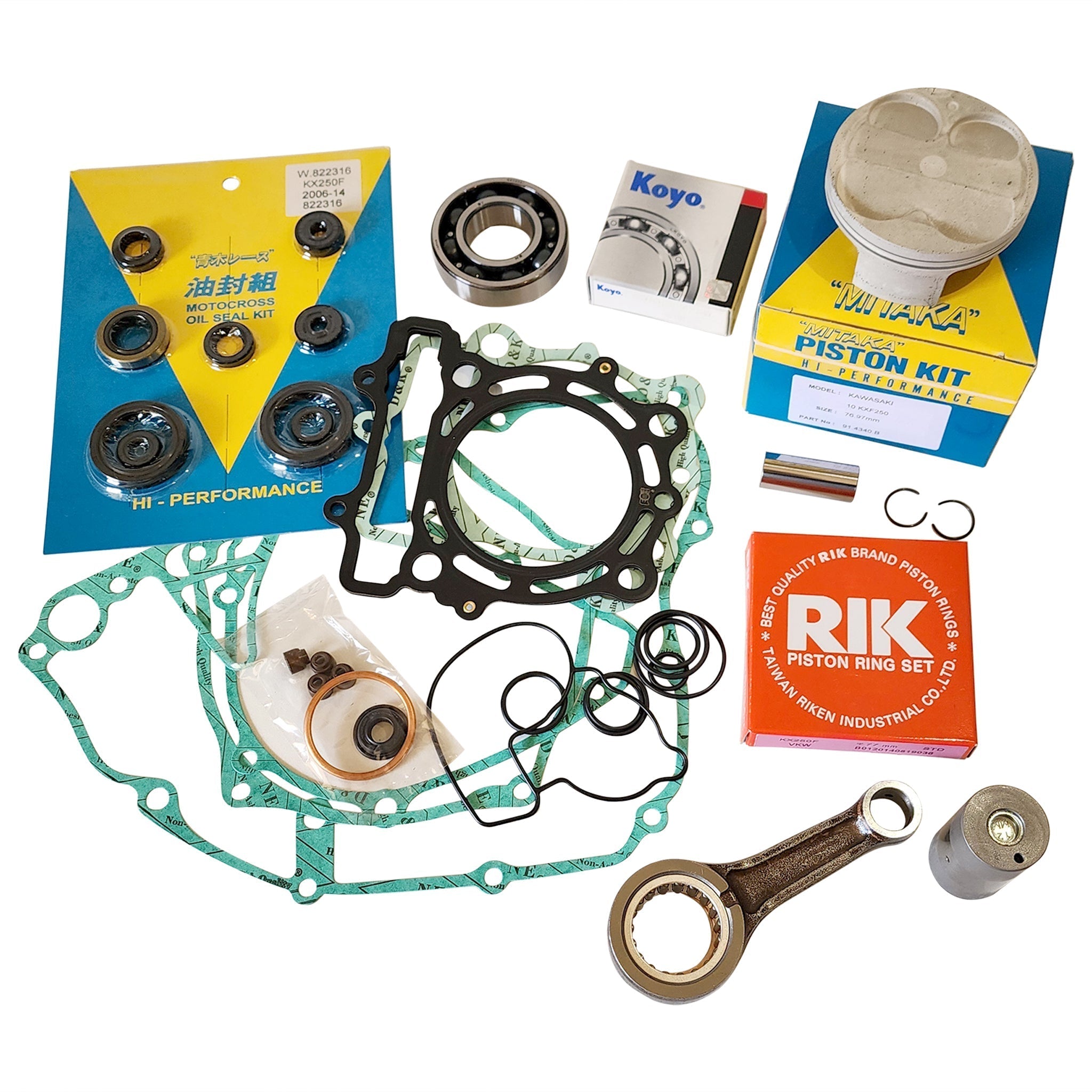 KTM 250 SX-F 2005-2012 Full Engine Rebuild Kit Complete - Con Rod ...